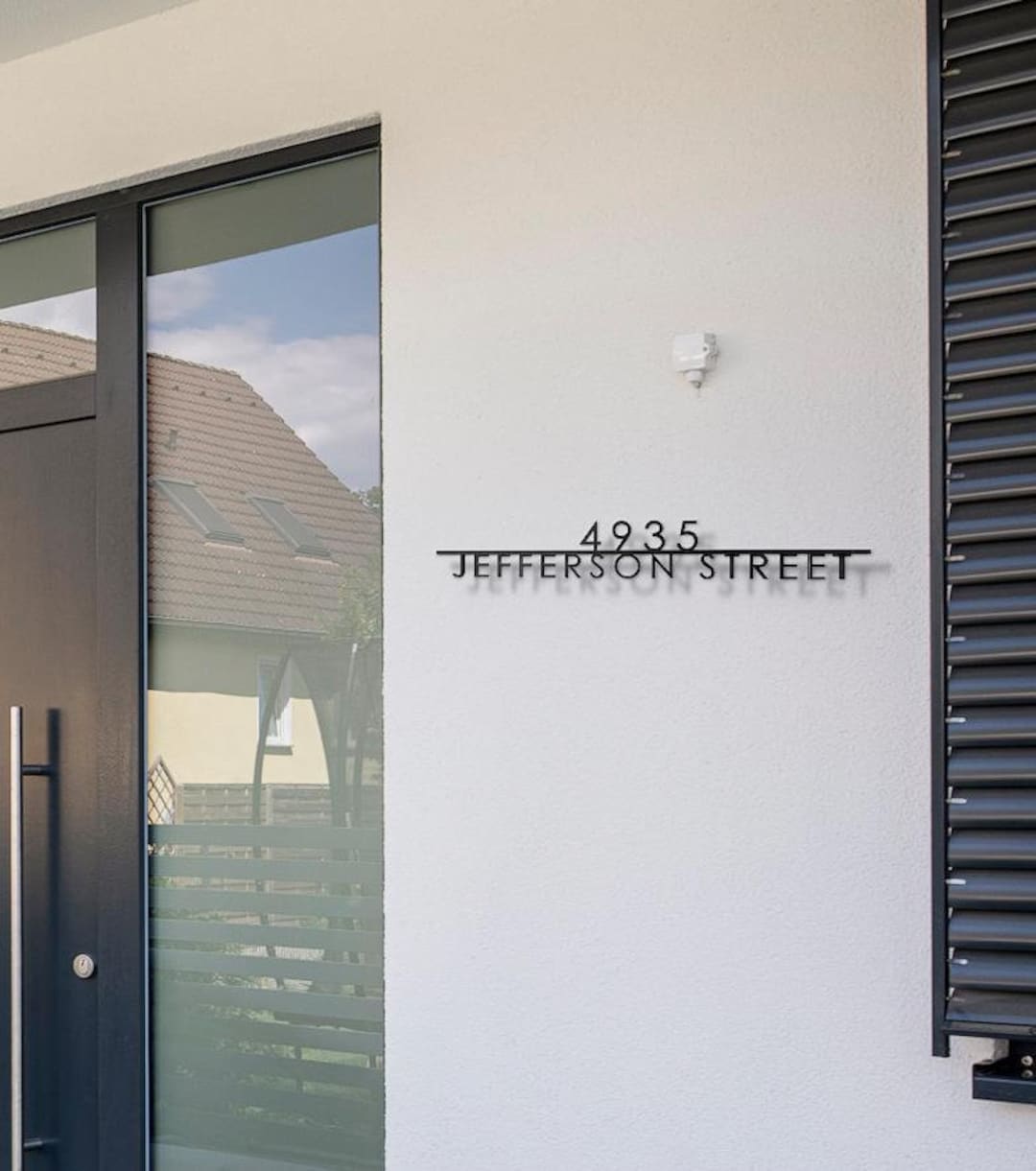 House Name Sign, Outdoor House Name Plaque, Custom Metal Sign, Outdoor ...