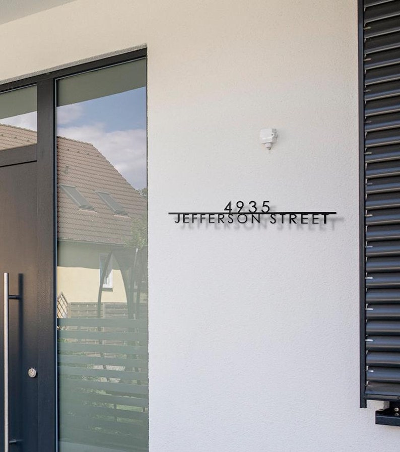 House Name Sign, Outdoor House Name Plaque, Custom Metal Sign, Outdoor ...