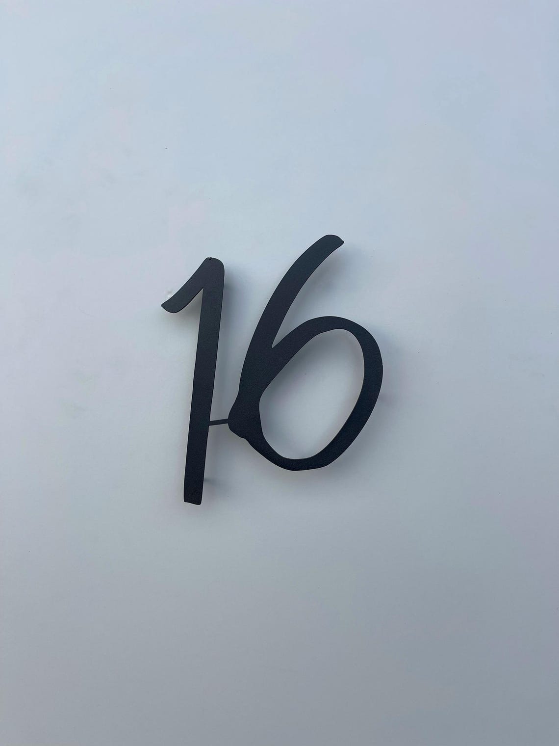Modern Metal House Number Sign: Floating 14ga Steel Address - Etsy