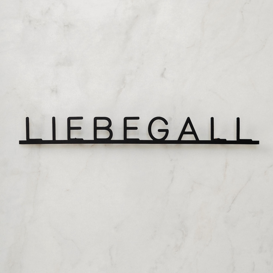 Metal Letter Wall Art, Metal Word Decor, Modern Metal Letter Sign ...