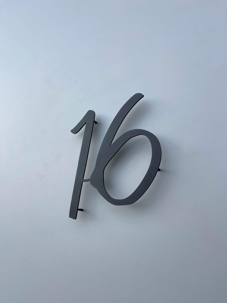 Home Number Sign , Modern Metal House Number Sign, Classic Metal House ...