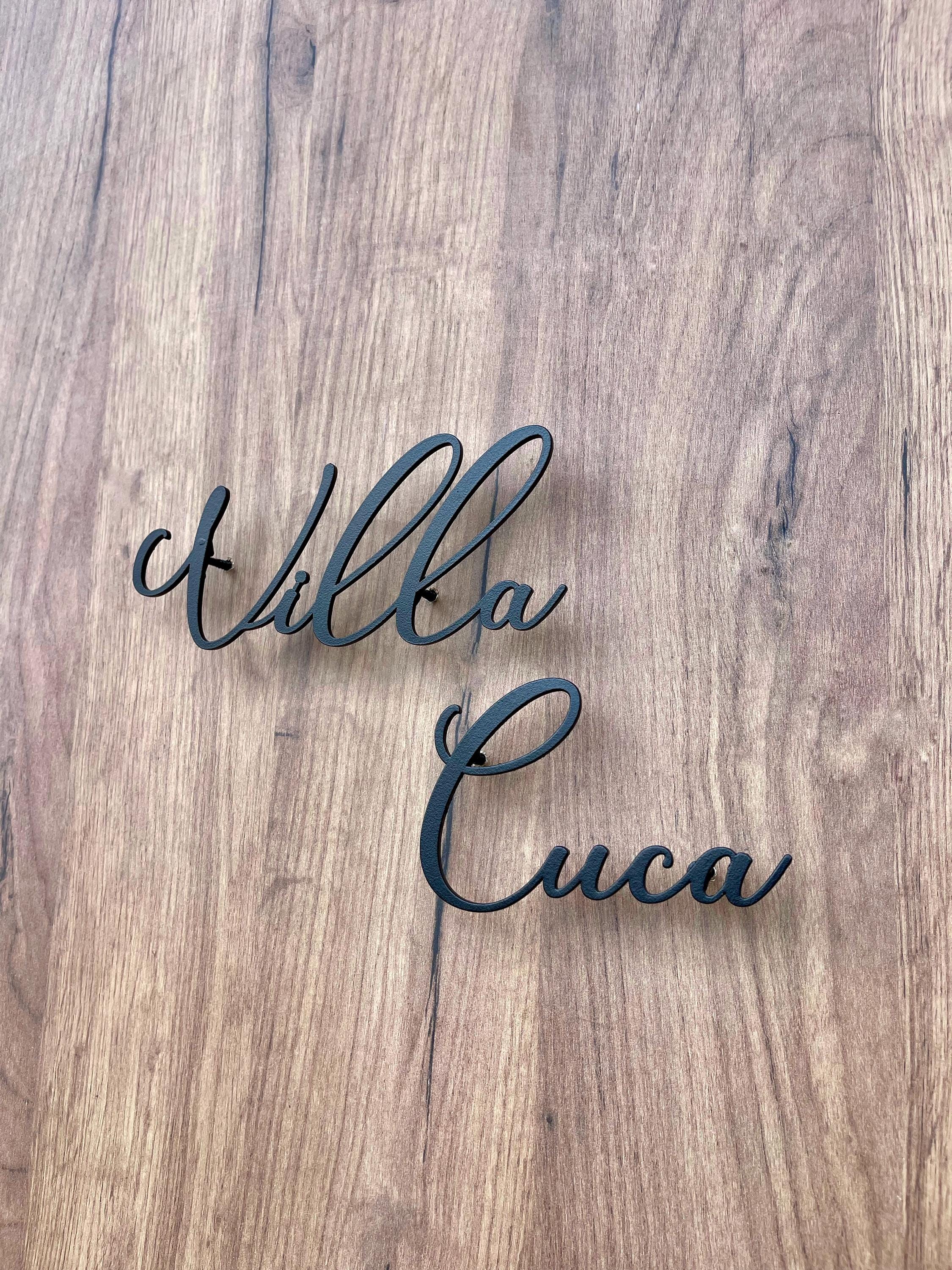 Villa Sign, House Name Plate, Outdoor Letters, Family Name Sign ...