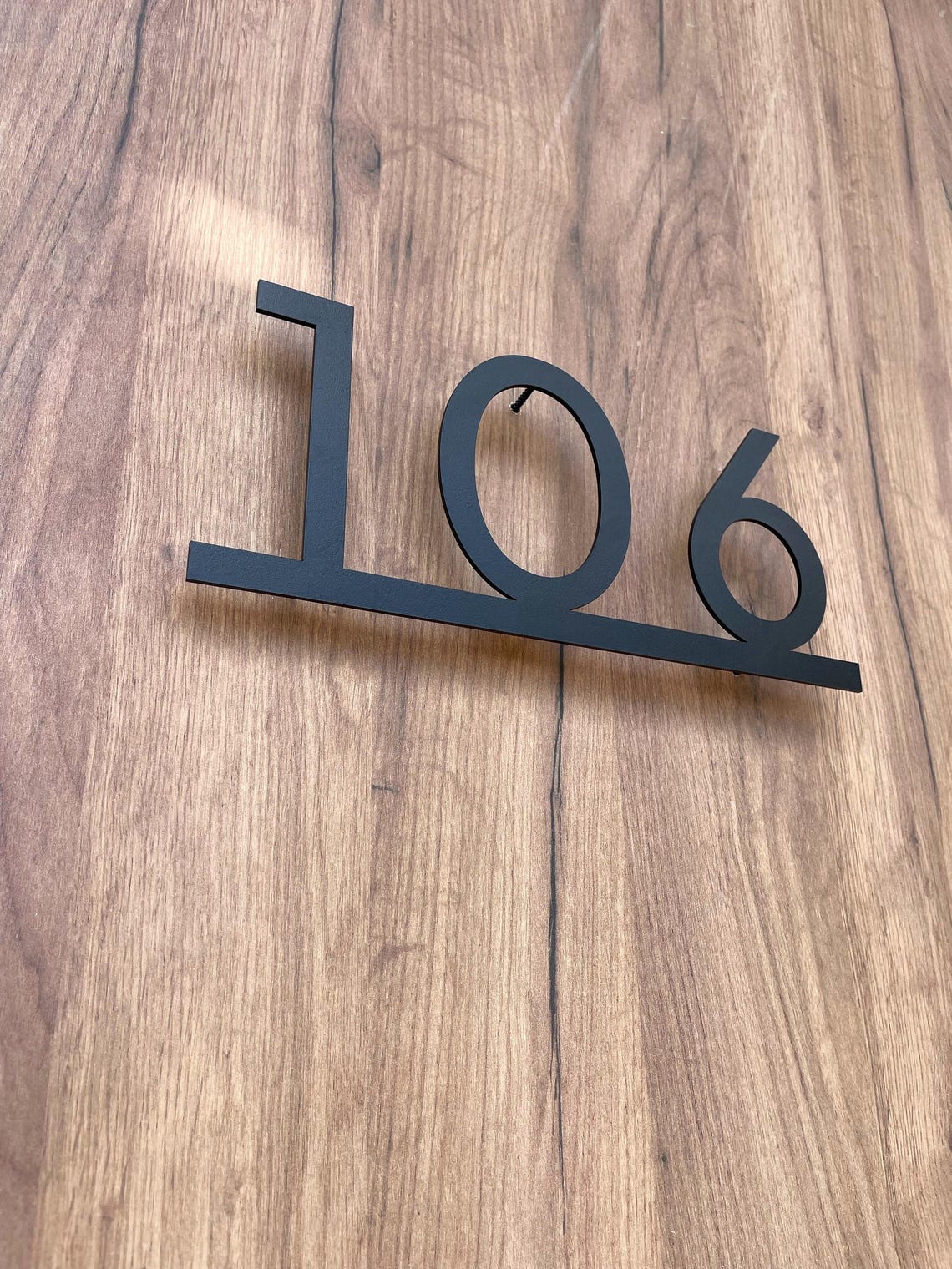 Custom Metal House Number Sign: Modern Floating Address Plaque - Etsy