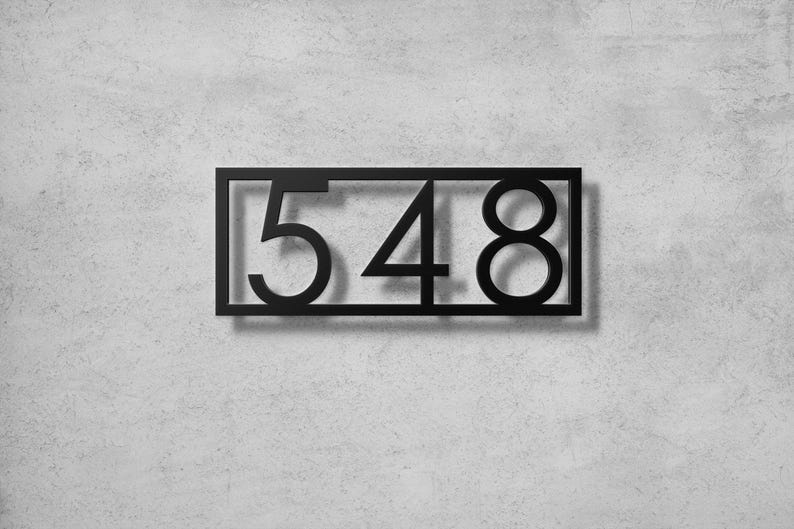 Extra Large House Numbers, House Number Plaque, Address Number Sign ...