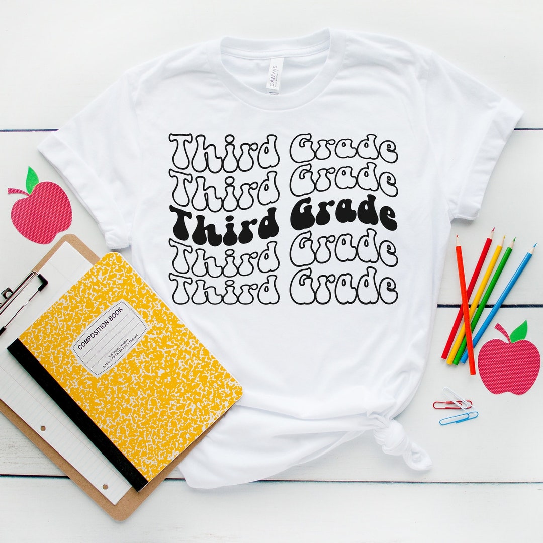 Third Grade SVG, PNG, DXF, 3rd Grade Svg, 3rd Grade Shirt, Back to ...