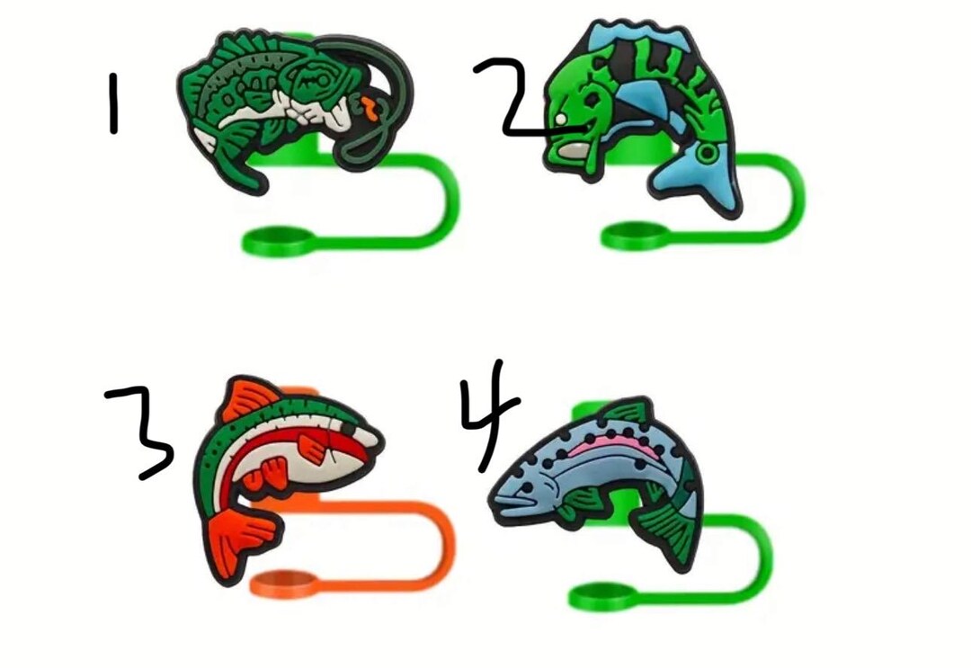 Bass Fish Straw Cap Topper Charm for Stanley/yeti - Etsy