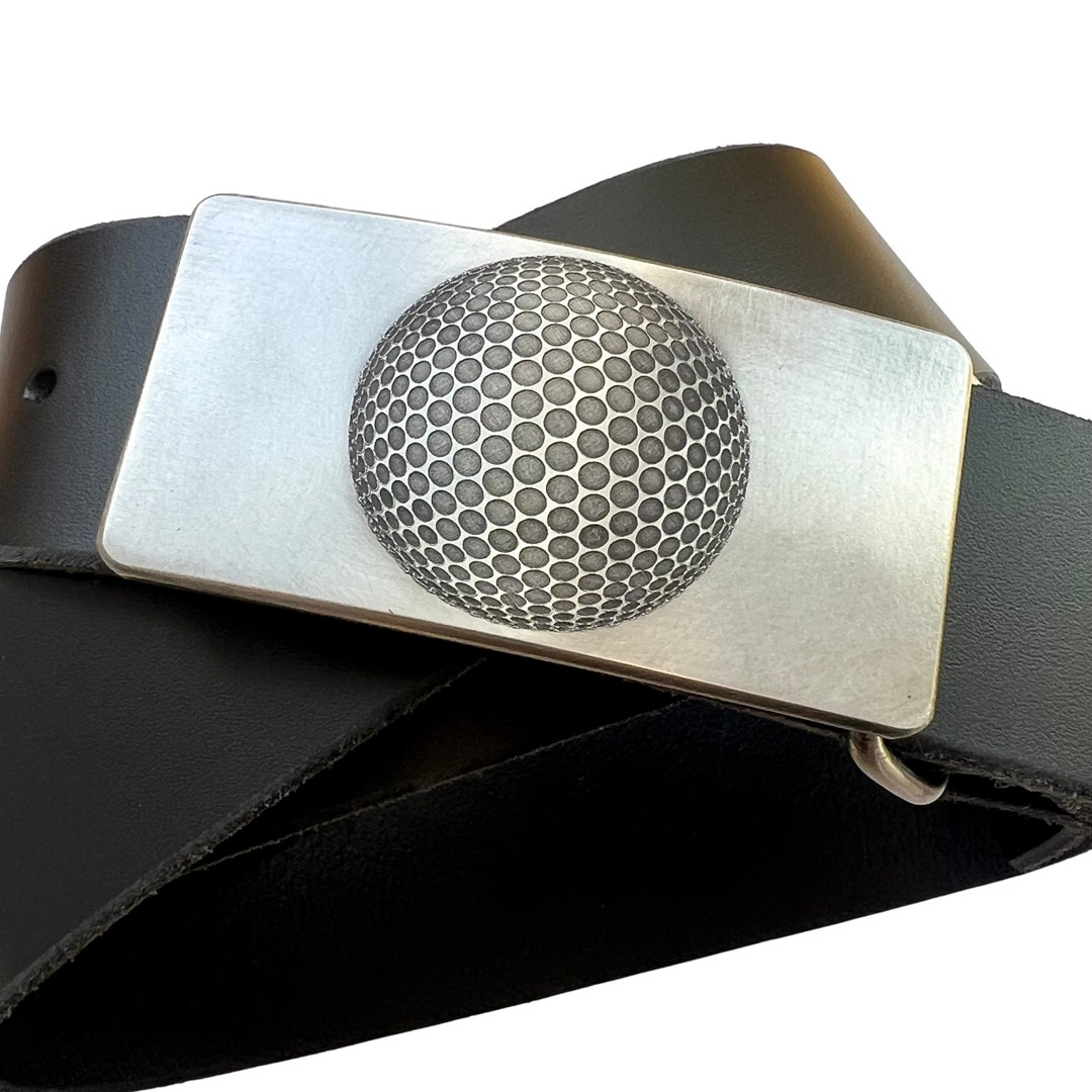 Handmade Engraved Stainless Steel Golf Ball Belt Buckle - Etsy