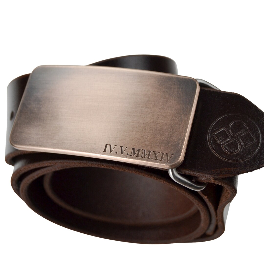 Personalized 8th Anniversary Bronze Belt Buckle: Hand Forged With ...