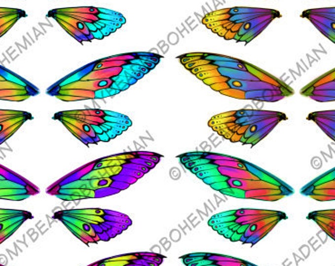 Four Colors, Fairy Wings, DIY, Printable, Digital Downloads, Cicada ...