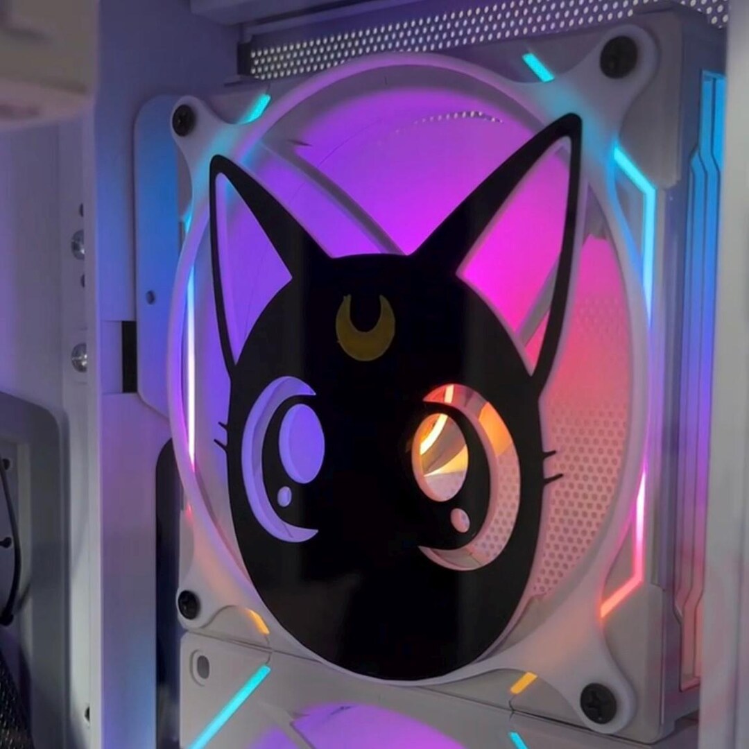 Sailor Moon 120mm Gaming Computer Pc Fan Cover / Grill / Shroud 3D ...