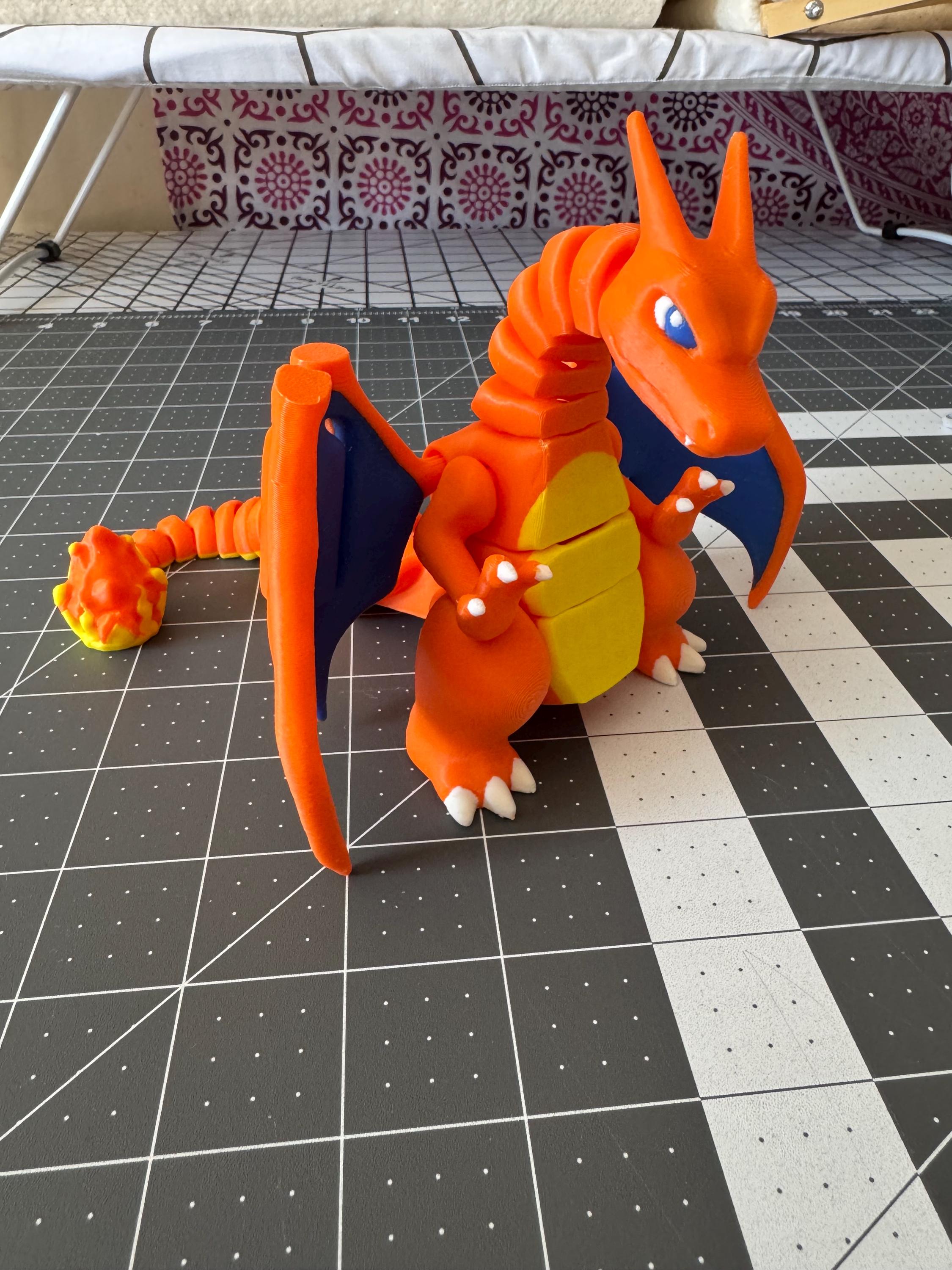 Cute Charizard Figurine 3D Printed Pokemon Figure Pokemon Figure ...