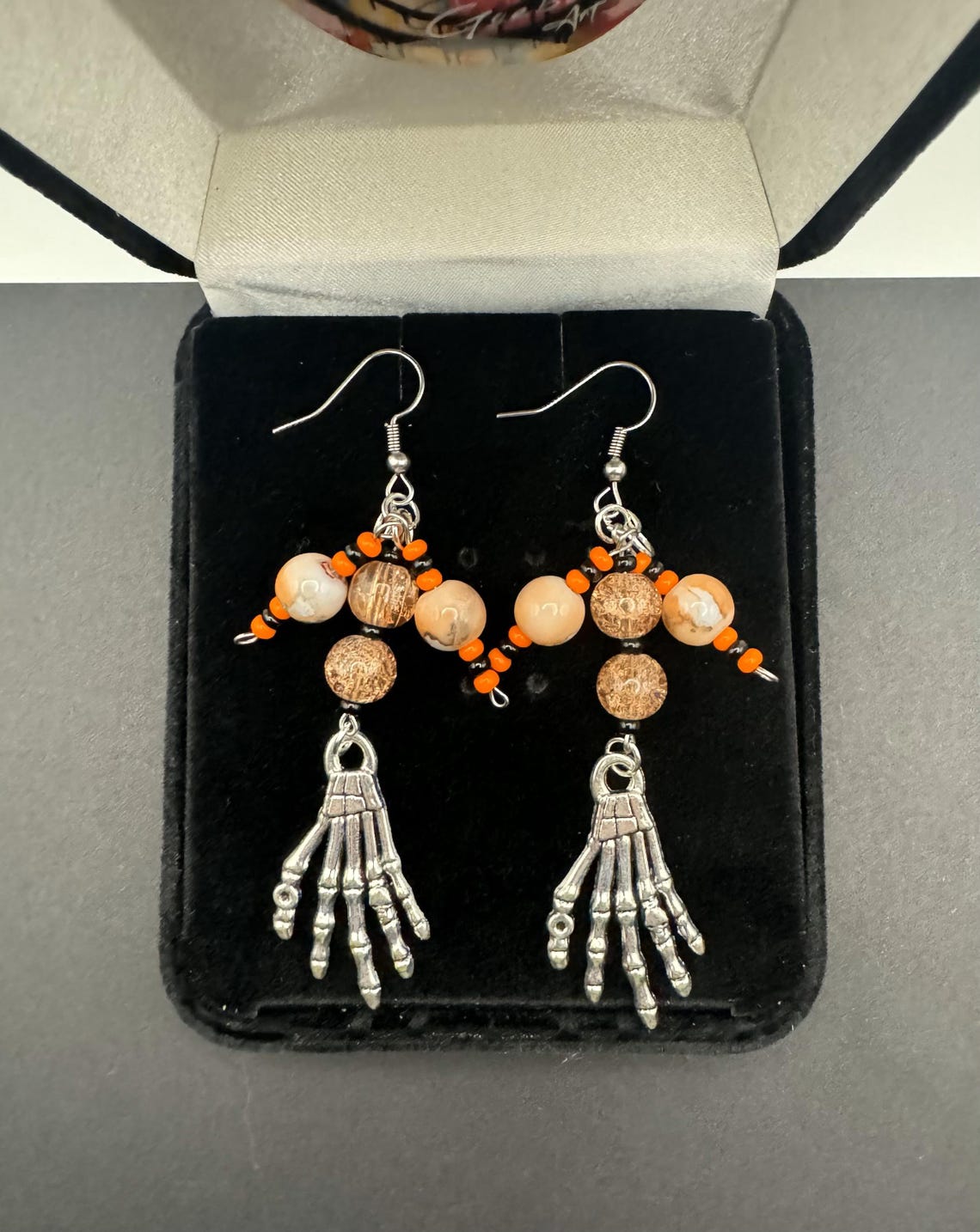 Skeleton Hand Dangle Earrings: Stainless Steel Halloween Accessory - Etsy