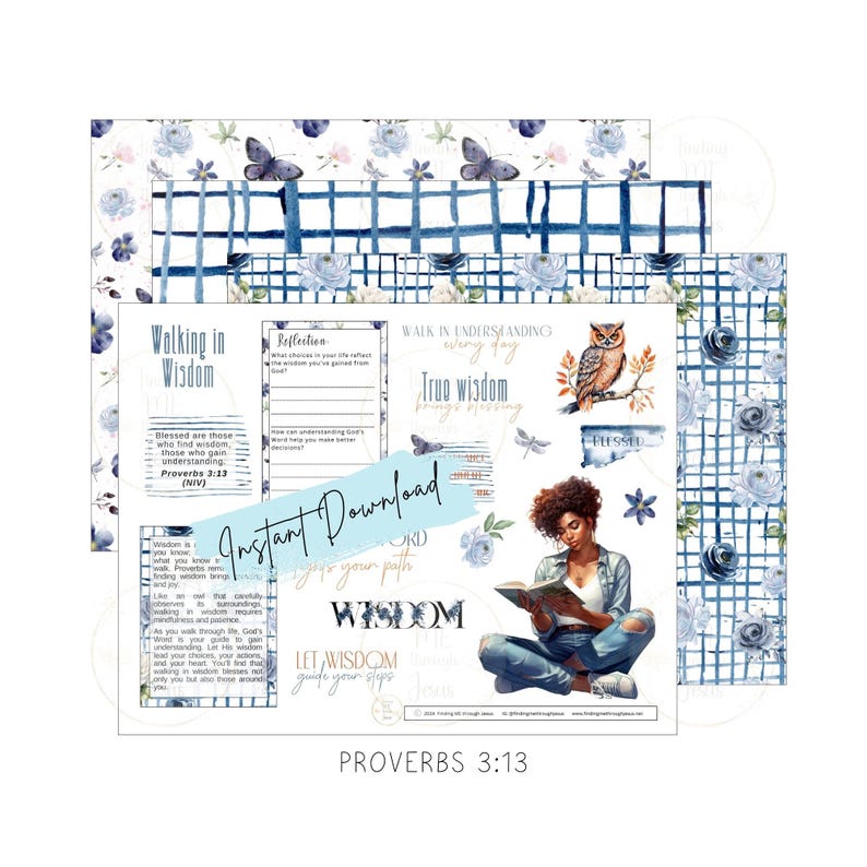 Wisdom Bible Journaling Stickers, Bible Journal Kits, Faith Journaling ...