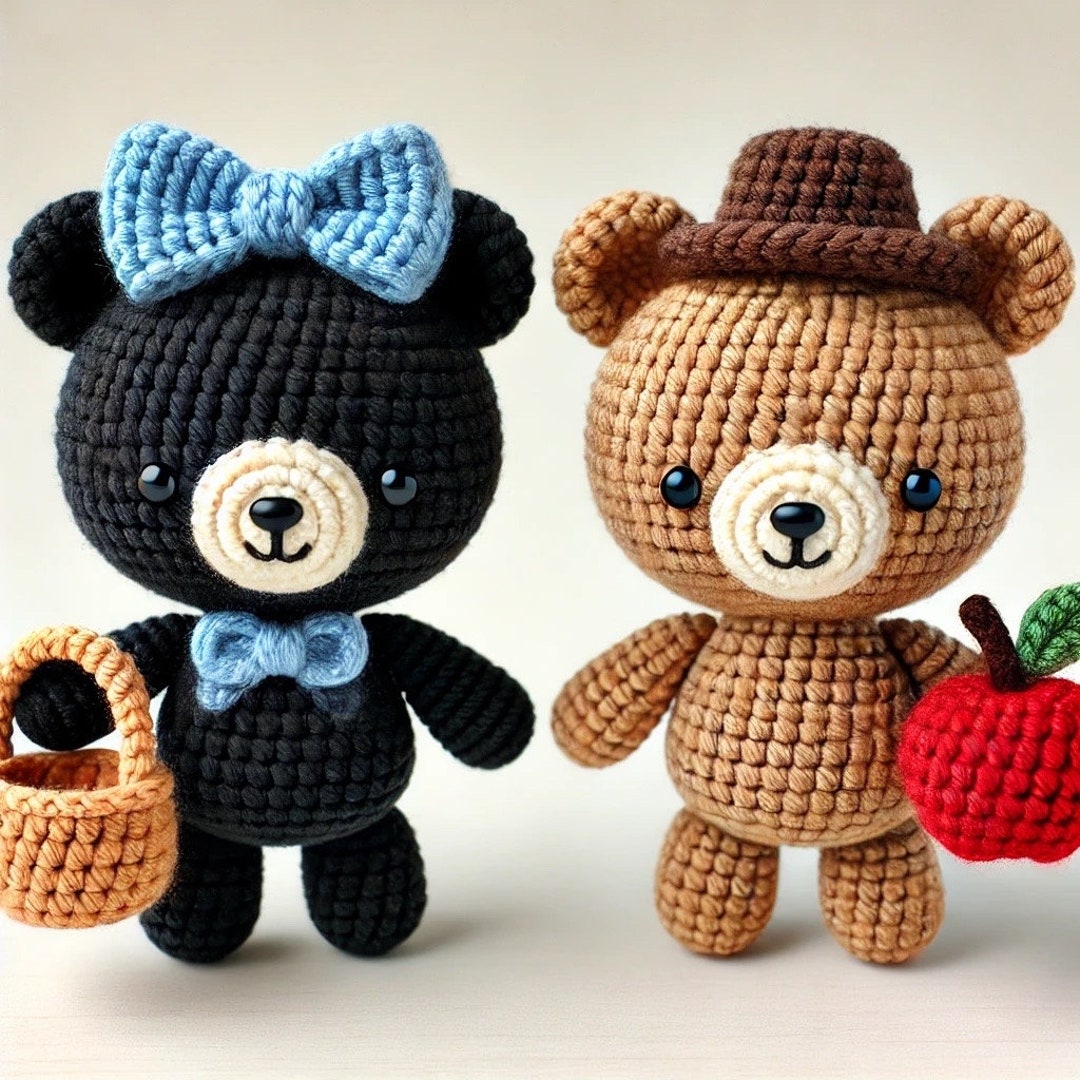 Cute Bear Crochet Patterns - Etsy