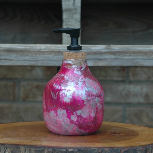 Pink Soap Dispenser - Etsy