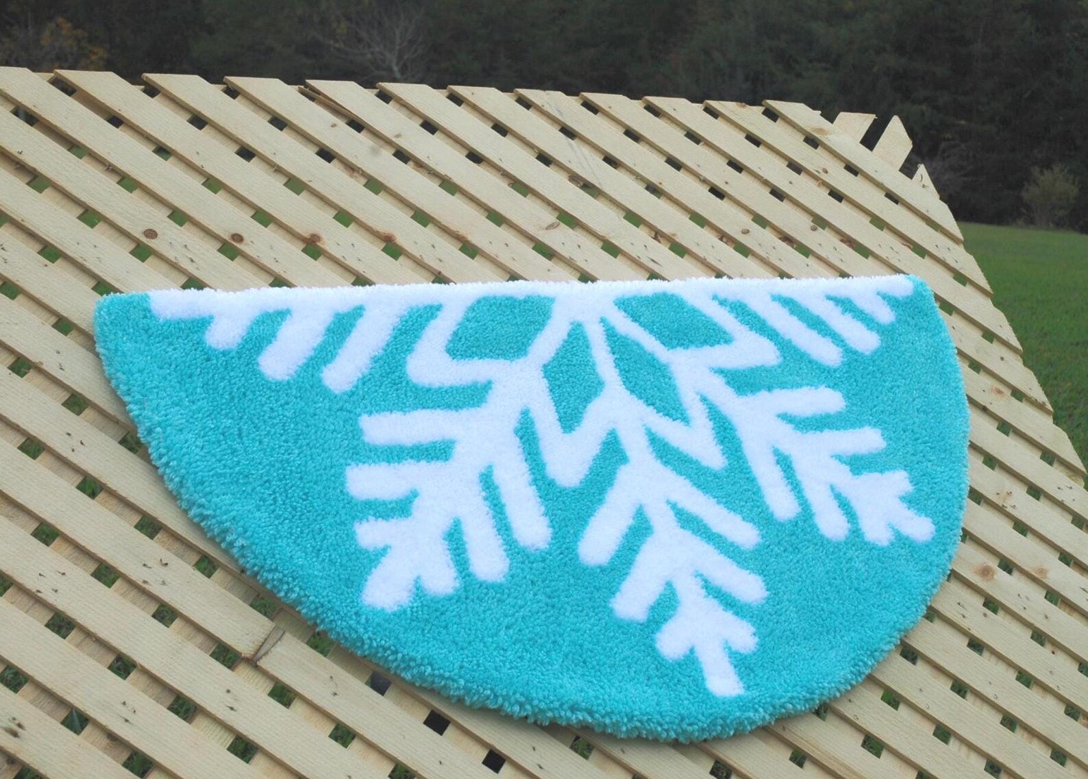 Tufted Snowflake Rug - Etsy