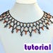 Tutorial: Spiky Netted Collar Necklace Beading Instructions Beading Pattern Necklace Pattern ...