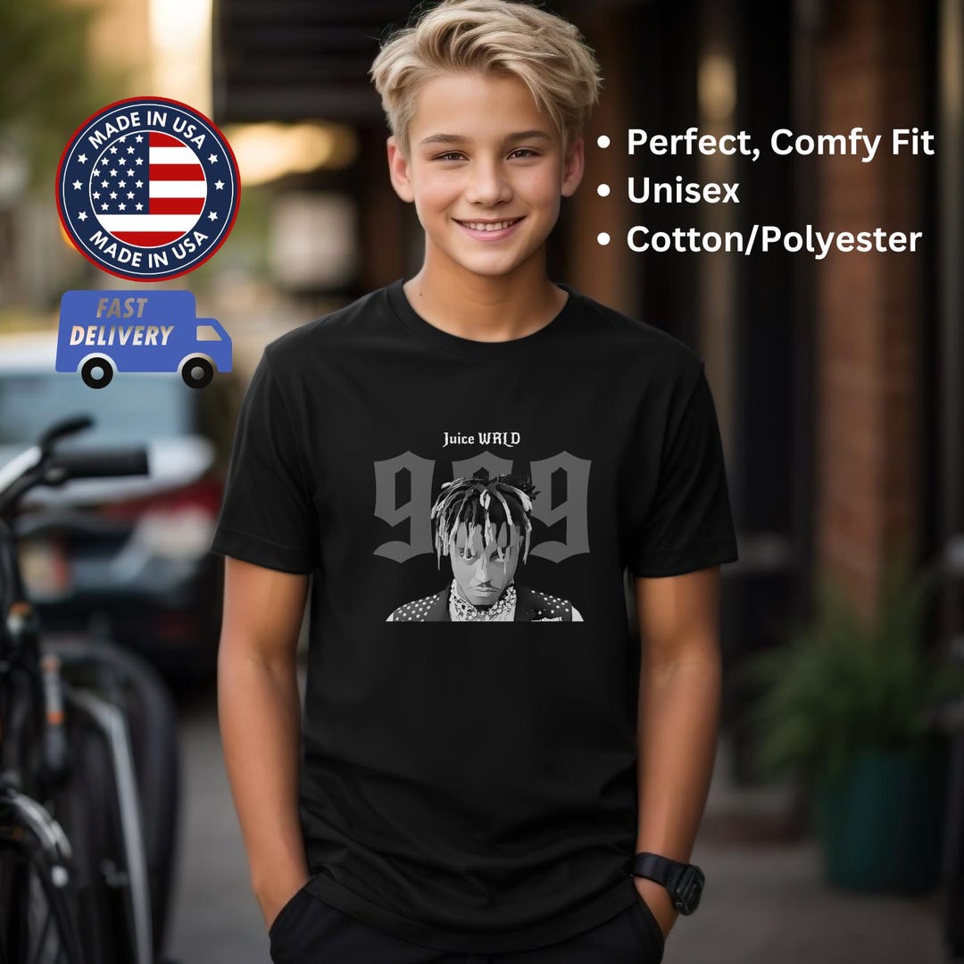 Kids Juice WRLD Shirt Youth | Juice Wrld Tee | Kids Youth Juice Wrld ...