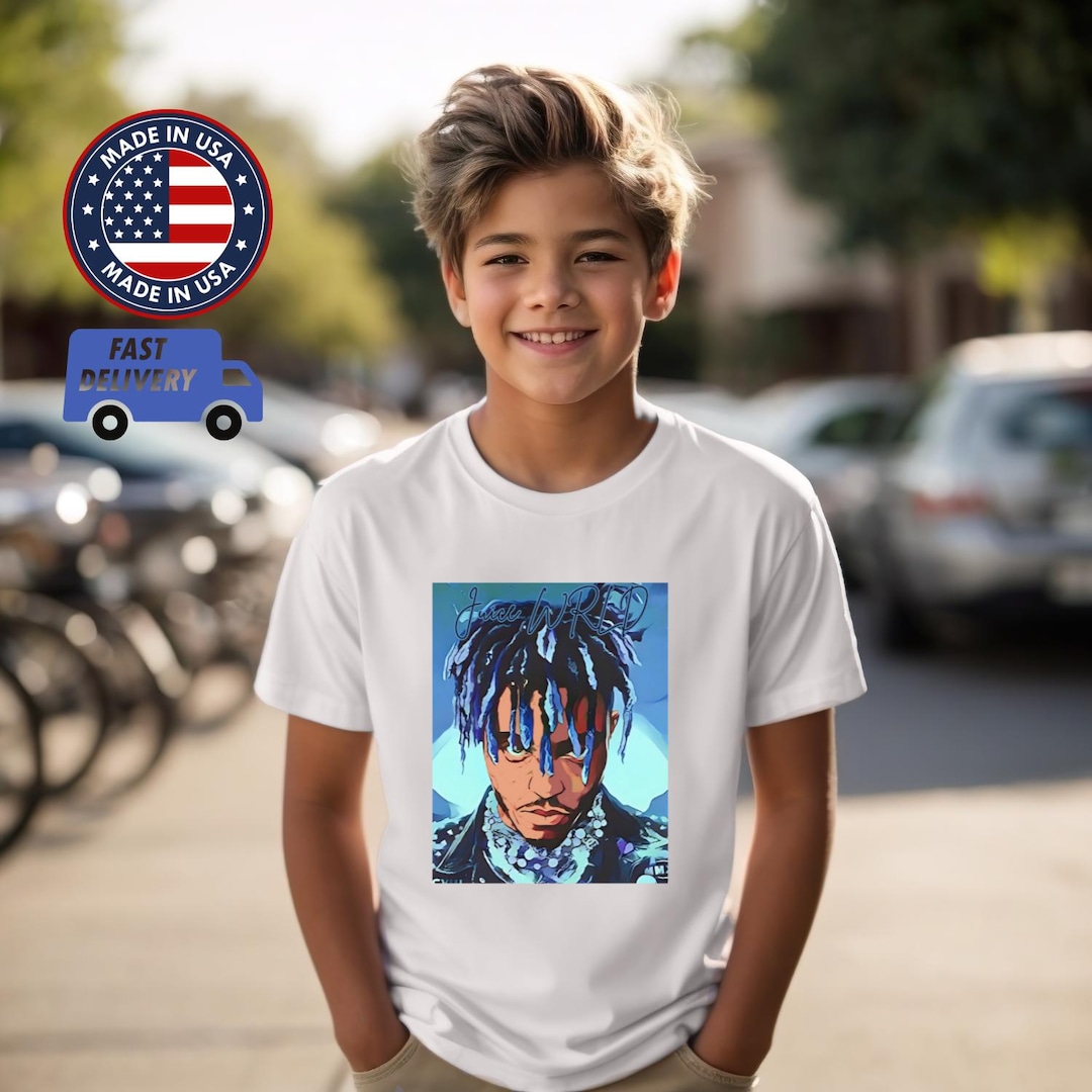 Juice WRLD Shirt Youth | Juice Wrld Tee | Kids Youth Juice Wrld Shirt ...