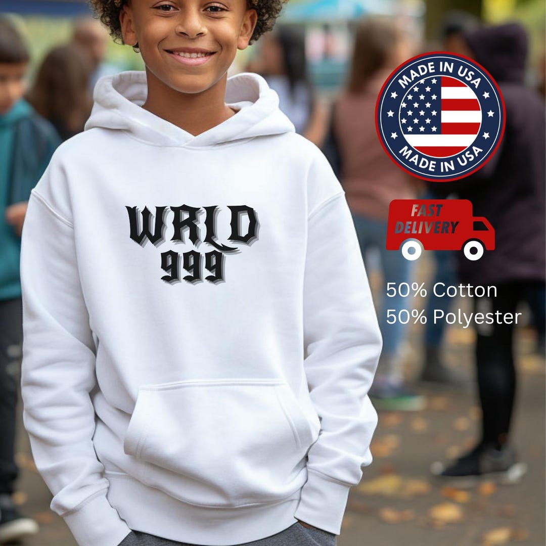 Kids Juice Wrld Hoodie - Youth Juice Wrld Sweater for Kids, Boys Merch ...