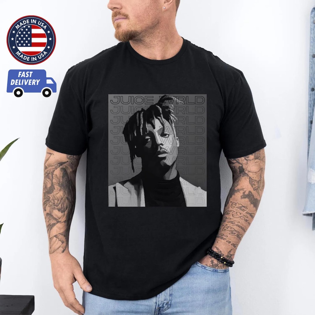 Juice WRLD Shirt | Men's 999 Graphic Tee | Juice WRLD T-shirt | Premium Juice WRLD Merch ...