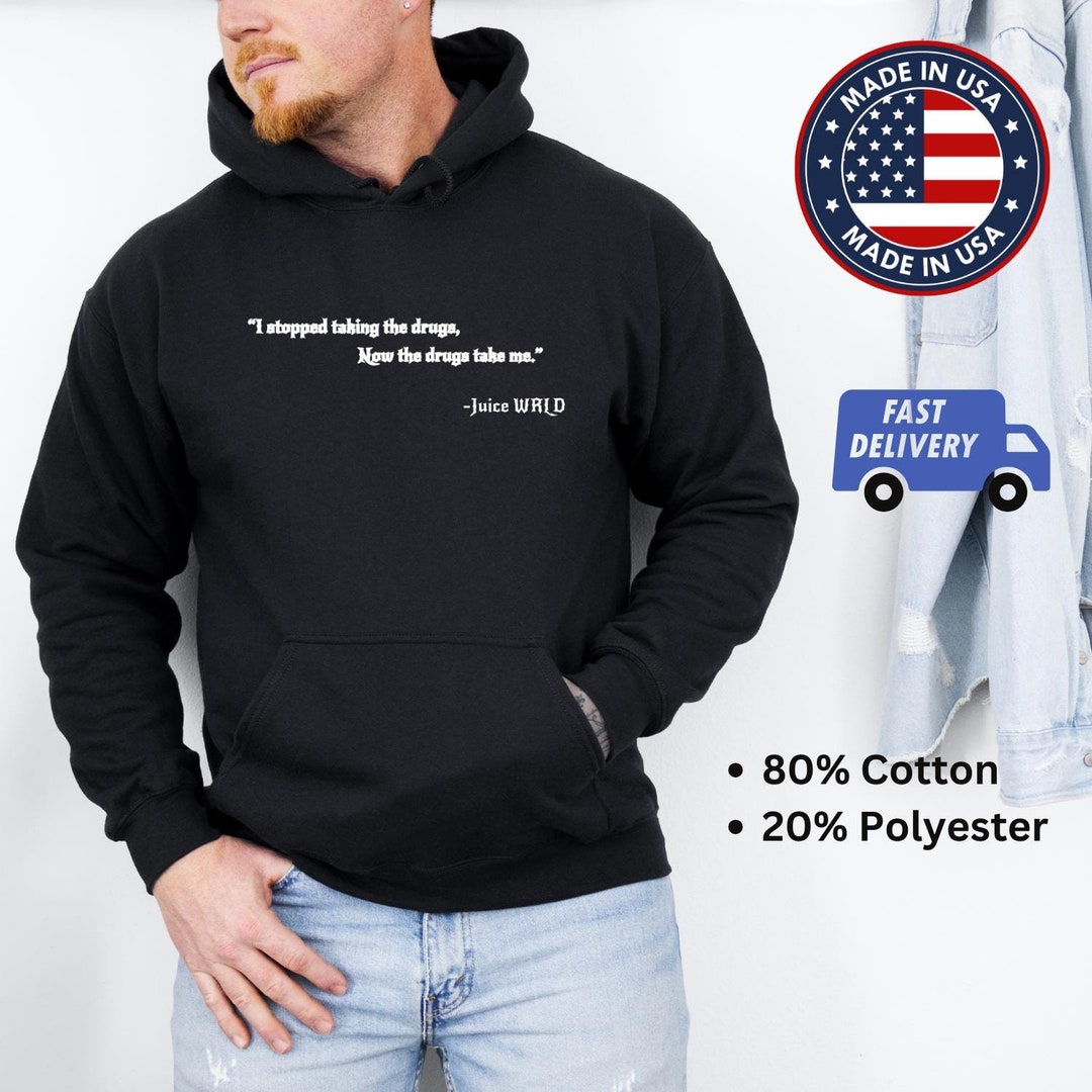 Juice WRLD Hoodie – Graphic Quote Sweatshirt, Fan Merch - Etsy