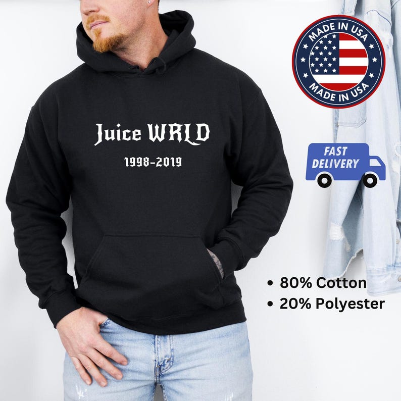 Juice WRLD Hoodie Juice WRLD Sweater for Men 999 Mens Juice Wrld Hoodie ...