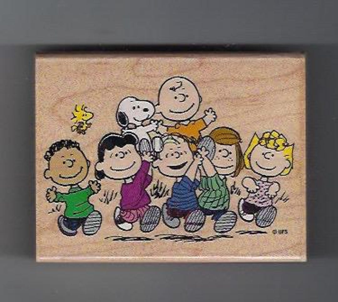 The Peanuts Gang Rubber Stamp by Stampabilities - Vintage - Etsy
