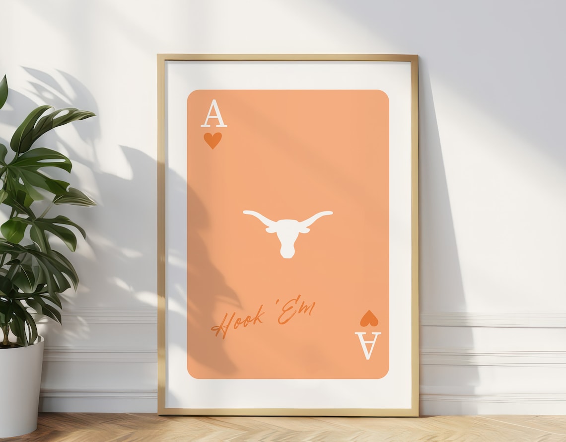 UT Austin Ace Print | Dorm Room Decor | the University of Texas ...