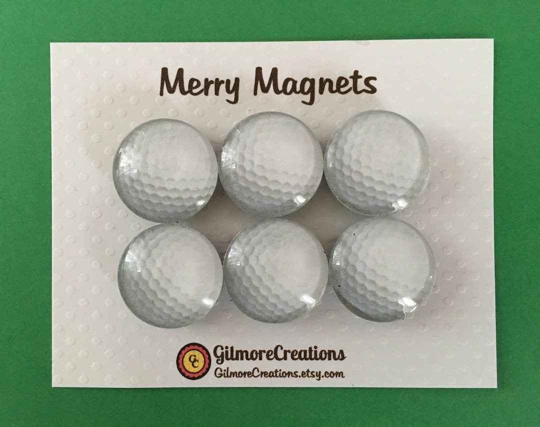 Set of Glass Magnets "golf" - Etsy
