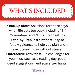 Holiday Elf Printable Kit | 25+ Elf Ideas for December | Daily Setups ...