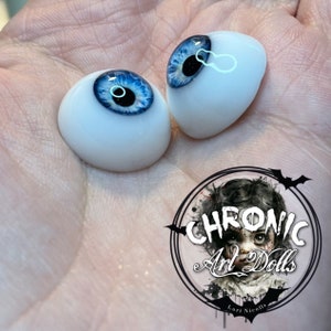 Cobalt Blue Human Reborn Resin Eyes by Chronic Art Dolls - Etsy
