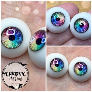 Chronic Art Dolls Resin Rainbow Eyes for Alternative Reborn Dolls & Bjds FREE Shipping - Etsy
