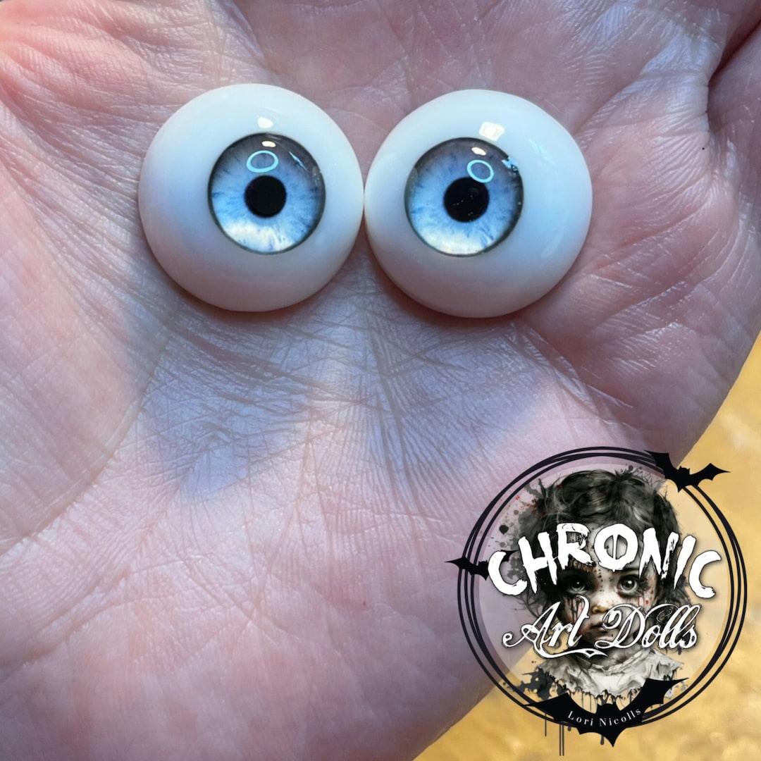 Chronic Art Dolls Pale Albino Blue Human or Horror Reborn Resin Eyes FREE Shipping in USA - Etsy
