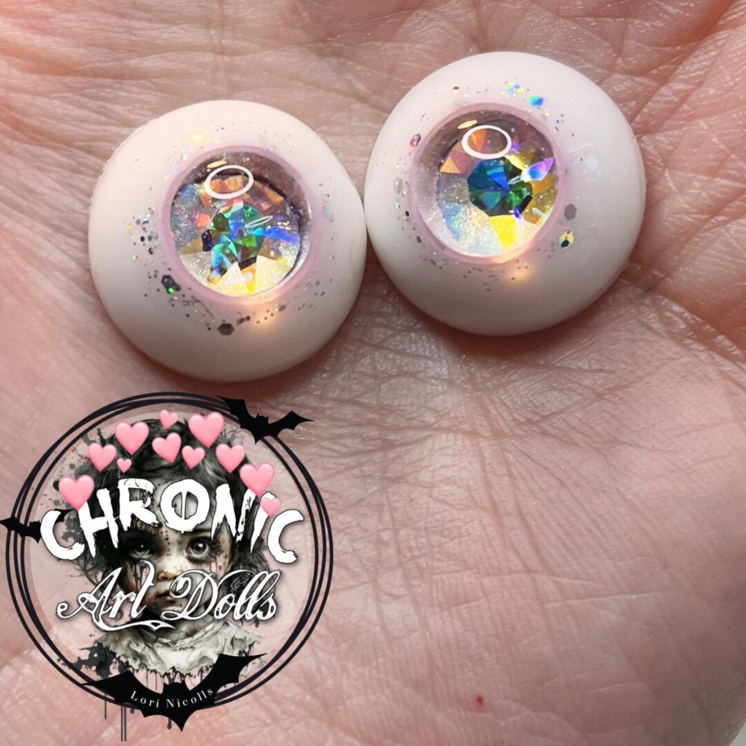 Swarovski Crystal Resin Doll Eyes With Lots of Sparkle by Chronic Art Dolls - for Alternative ...