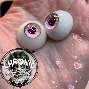 Chronic Art Dolls - Resin Heart Eyes for Reborn Doll or BJD Dolls (14mm-24mm) •FREE Shipping• - Etsy
