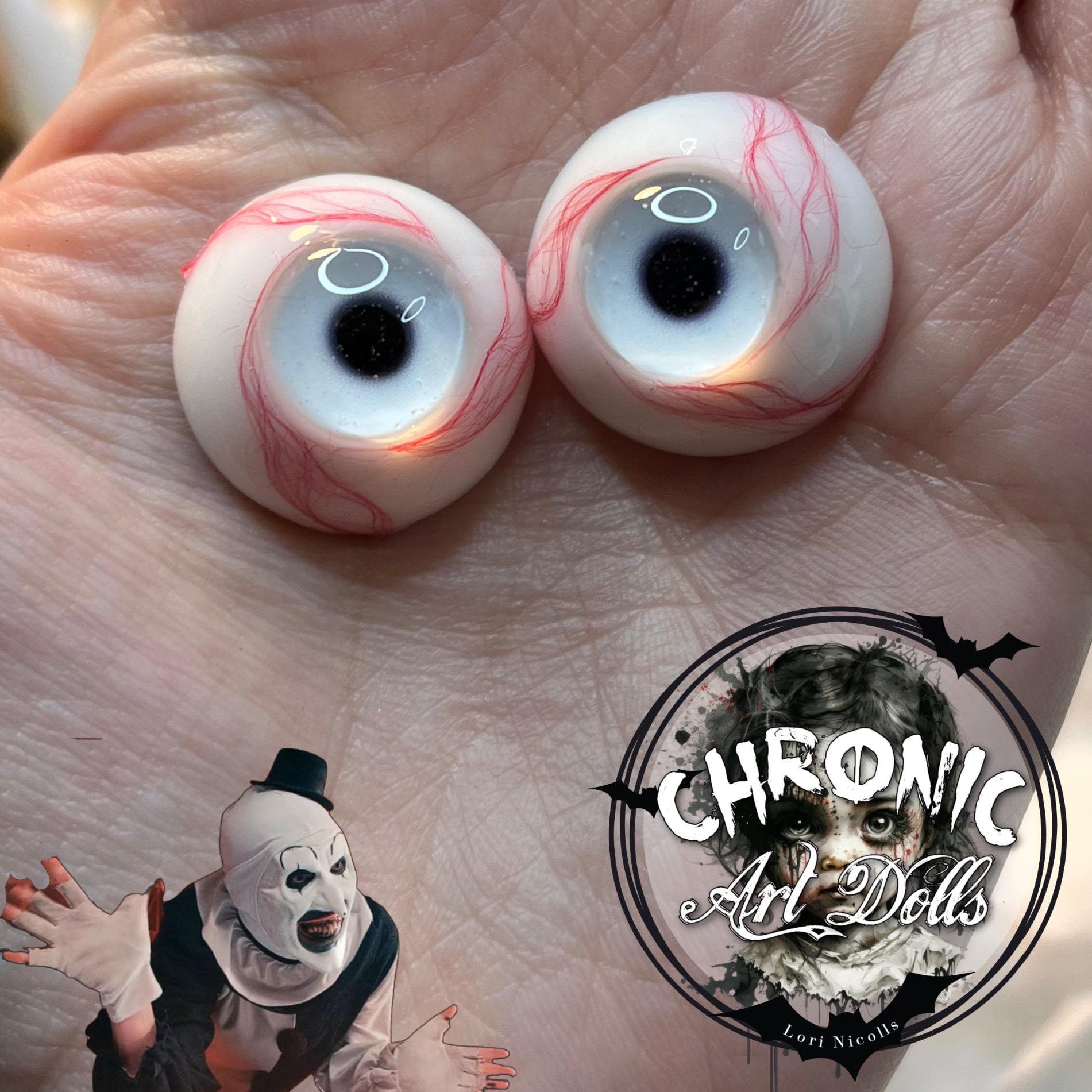 Terrified Eyes With Veining for Reborn Dolls & Bjds by Chronic Art ...