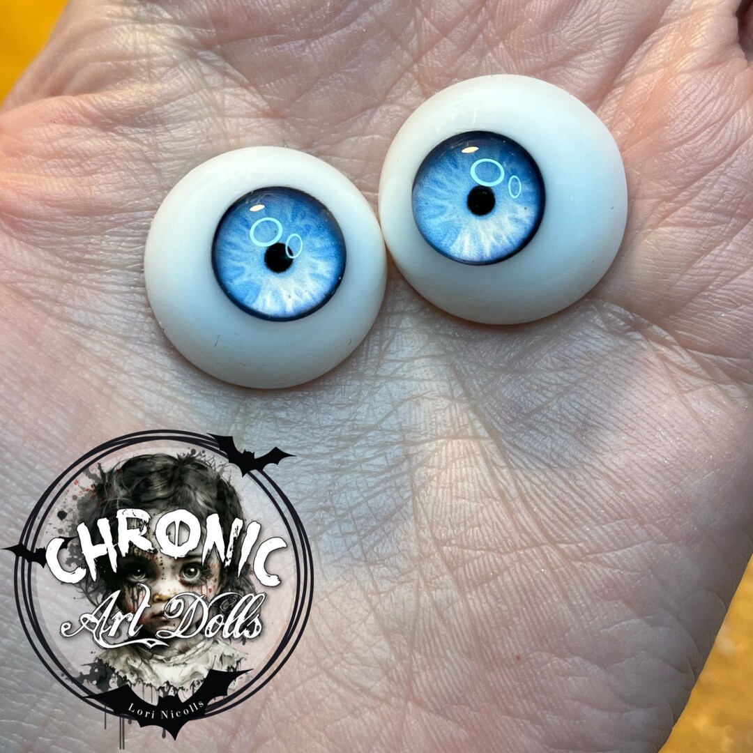 Small Pupil Ice Baby Blue Human Reborn Resin Eyes by Chronic Art Dolls **FREE Shipping in USA ...