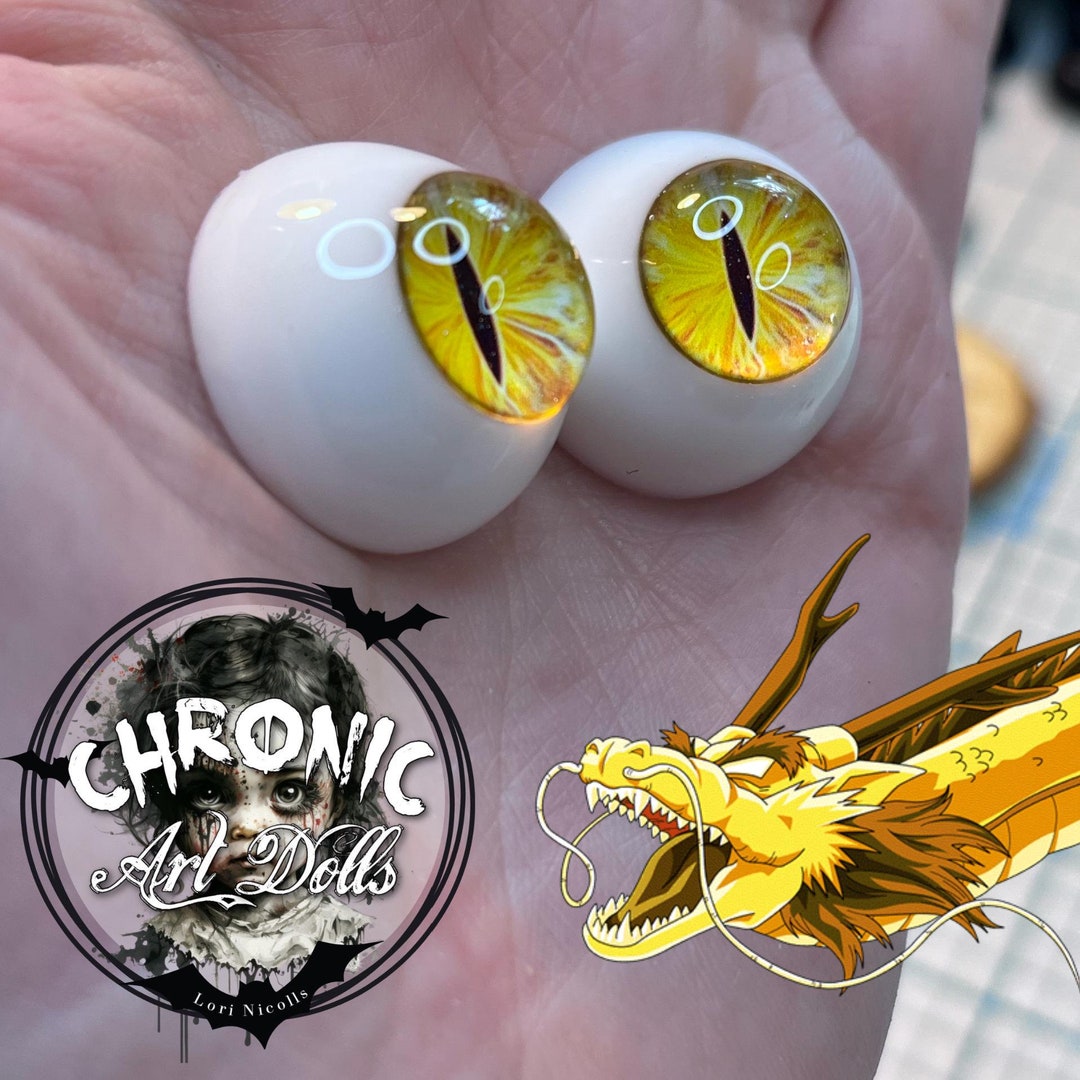 BJD Creature Resin Eyes for Fantasy Dolls & Reborn Babies by Chronic Art Dolls **FREE Shipping ...