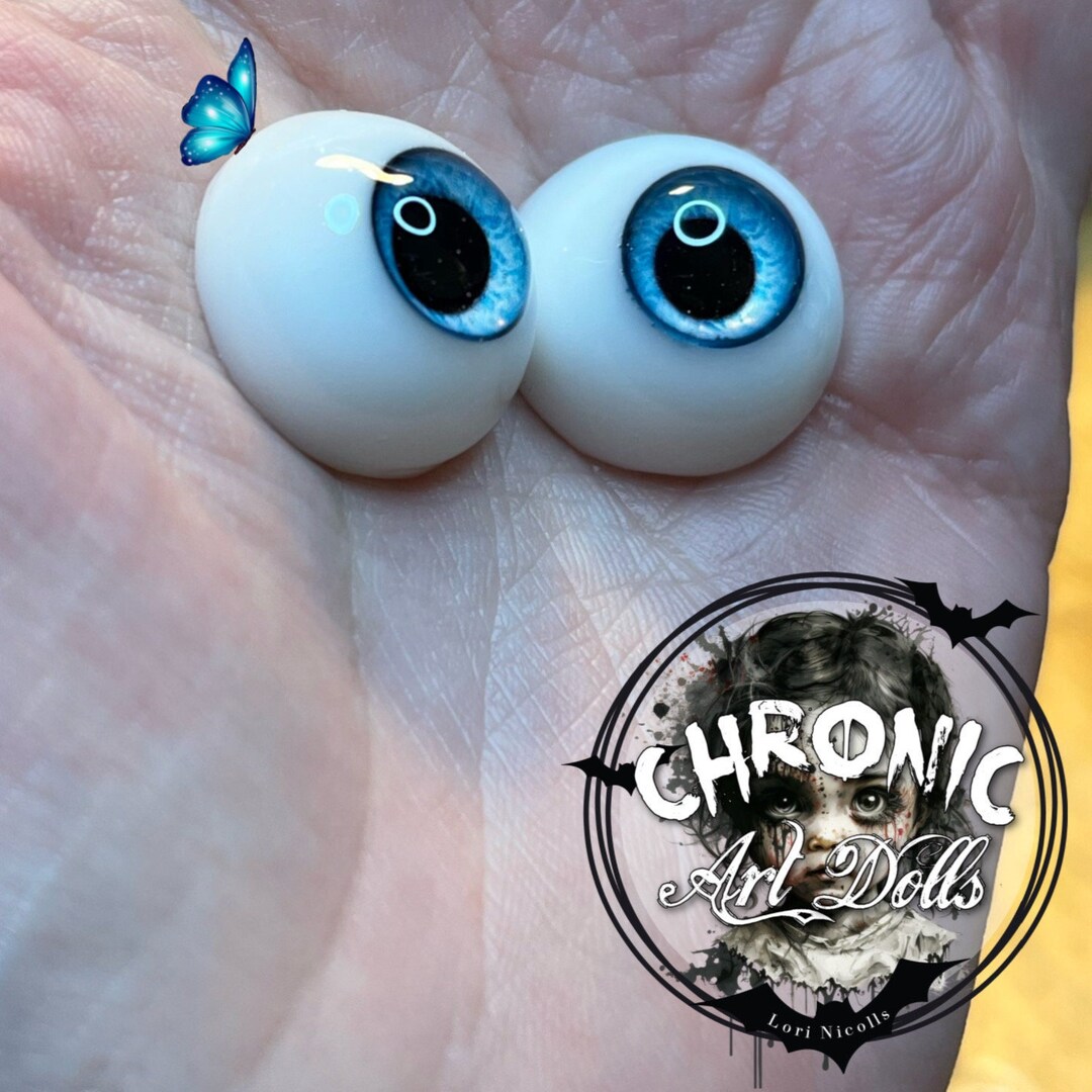 Beautiful Baby Blue Fantasy Lycan Cub Resin Doll Eyes for Reborn Dolls ...