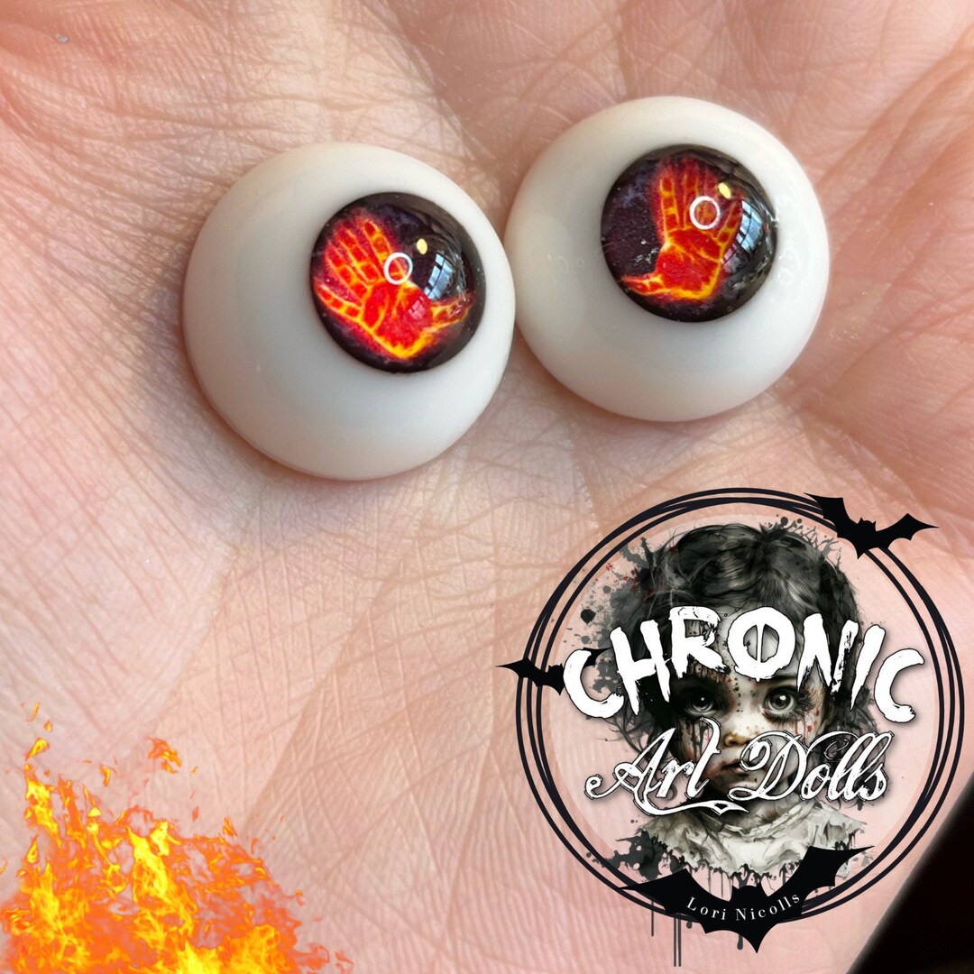Fire Starter Hands Horror Resin Doll Eyes for BJD & Reborn Alternative ...