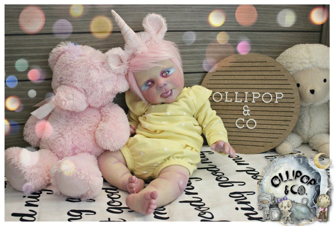 Custom Sebby Doll by Cassie Brace Baby Reborn Pastel UNICORN Doll by ...