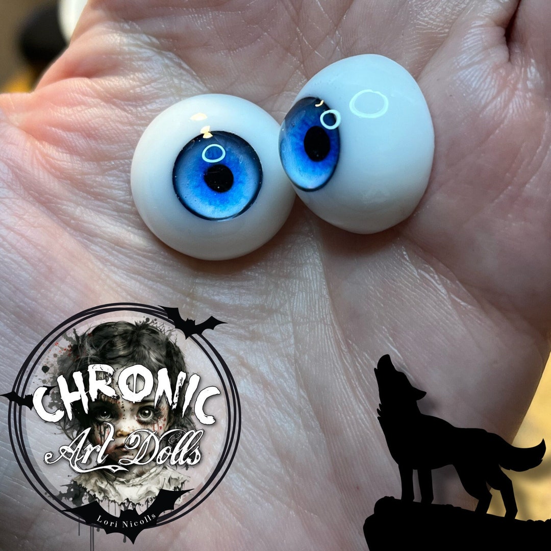 Chronic Art Dolls Resin Reborn & BJD Doll Eyes Werepup - Dog - Werewolf - Lycan Cub - 14mm to ...