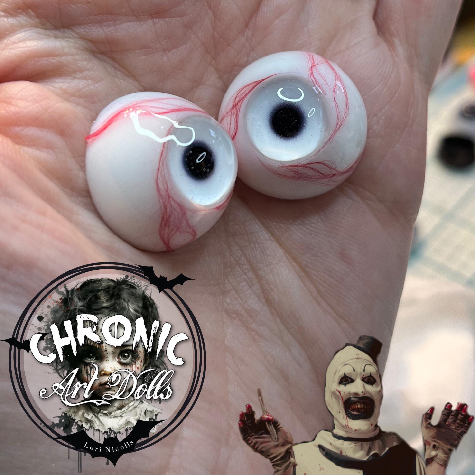 Terrified Eyes With Veining for Reborn Dolls & Bjds by Chronic Art ...
