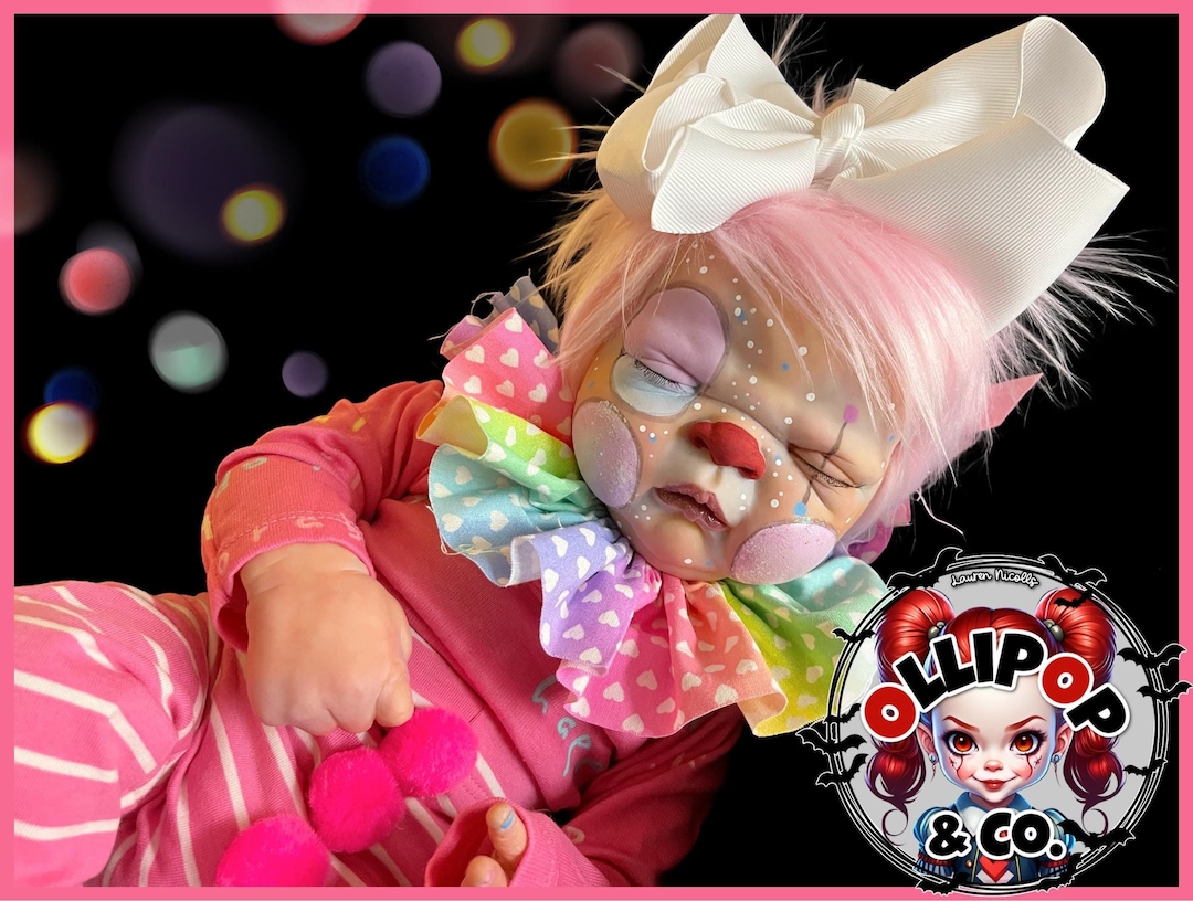 Custom Baby Reborn Pastel Clown Doll by Ollipopandco. - Open for Custom ...