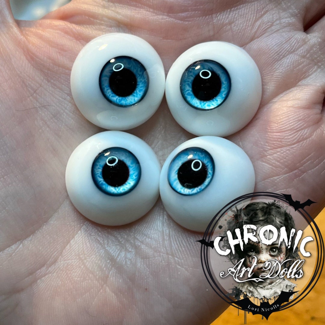 Resin Bright Blue Lycan Cub Doll Eyes for Reborn & BJD Dolls by Chronic ...
