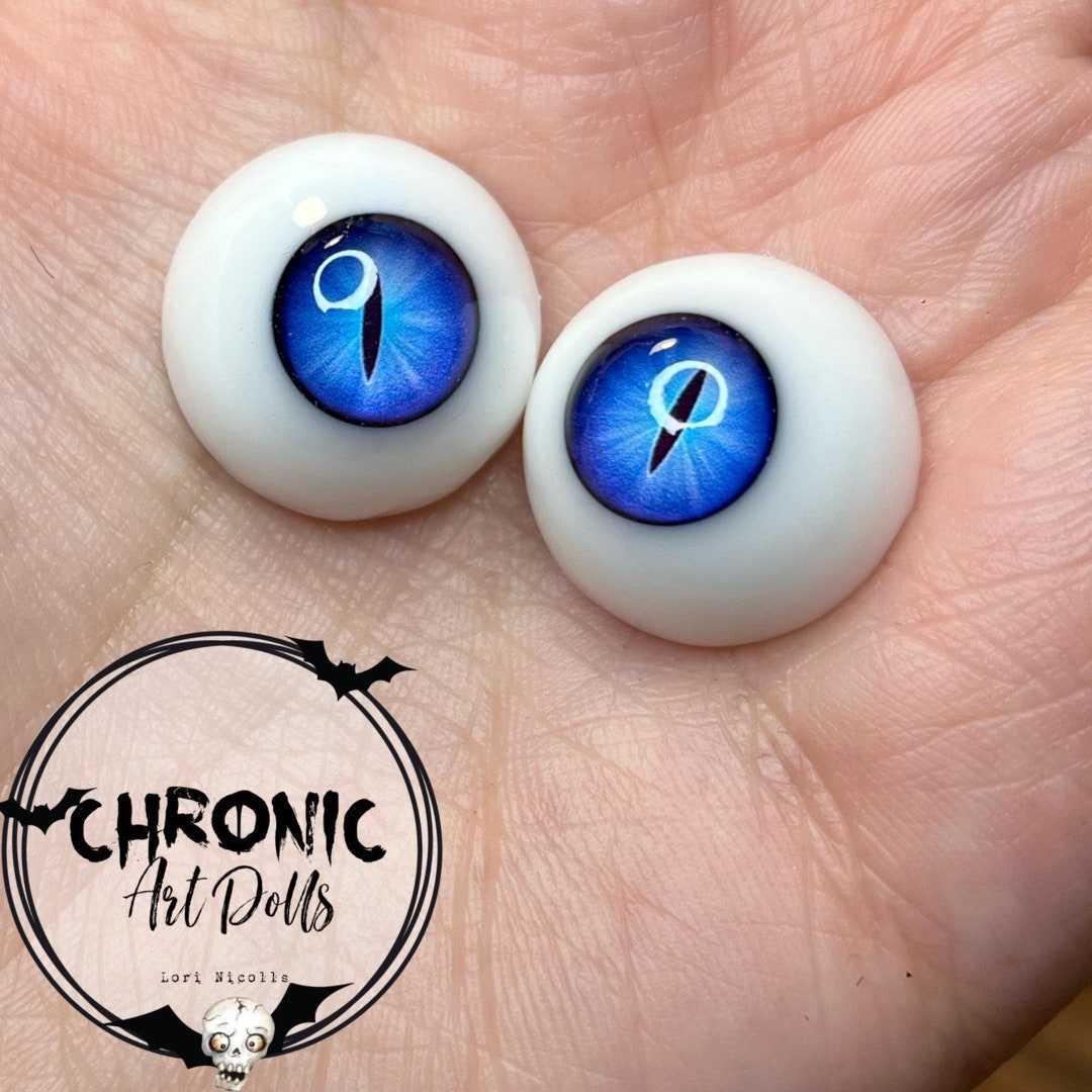 Chronic Art Dolls Blue Creature Resin Eyes for Fantasy Reborn Dolls ...