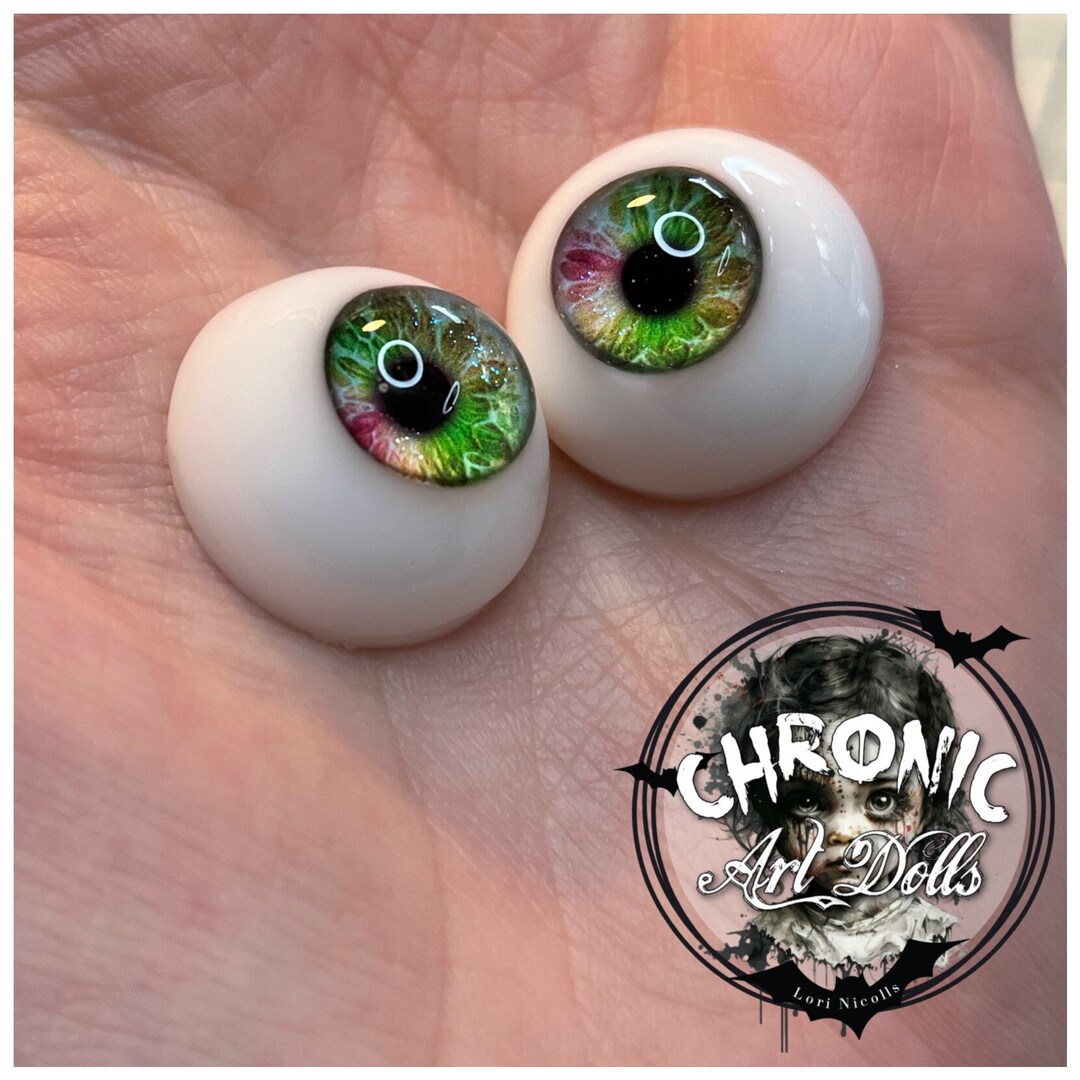 Resin Green Fantasy Doll Eyes for Reborn & BJD Dolls by Chronic Art ...