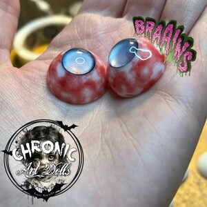 Chronic Art Dolls Cloudy Pupil Zombie Bloody Resin Eyes for Reborn ...