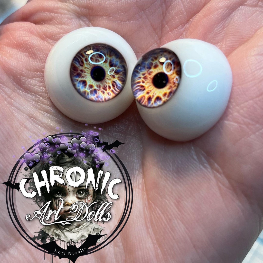 Fantasy Purple-gold Resin Doll Eyes for Reborn Dolls & Bjds by Chronic ...